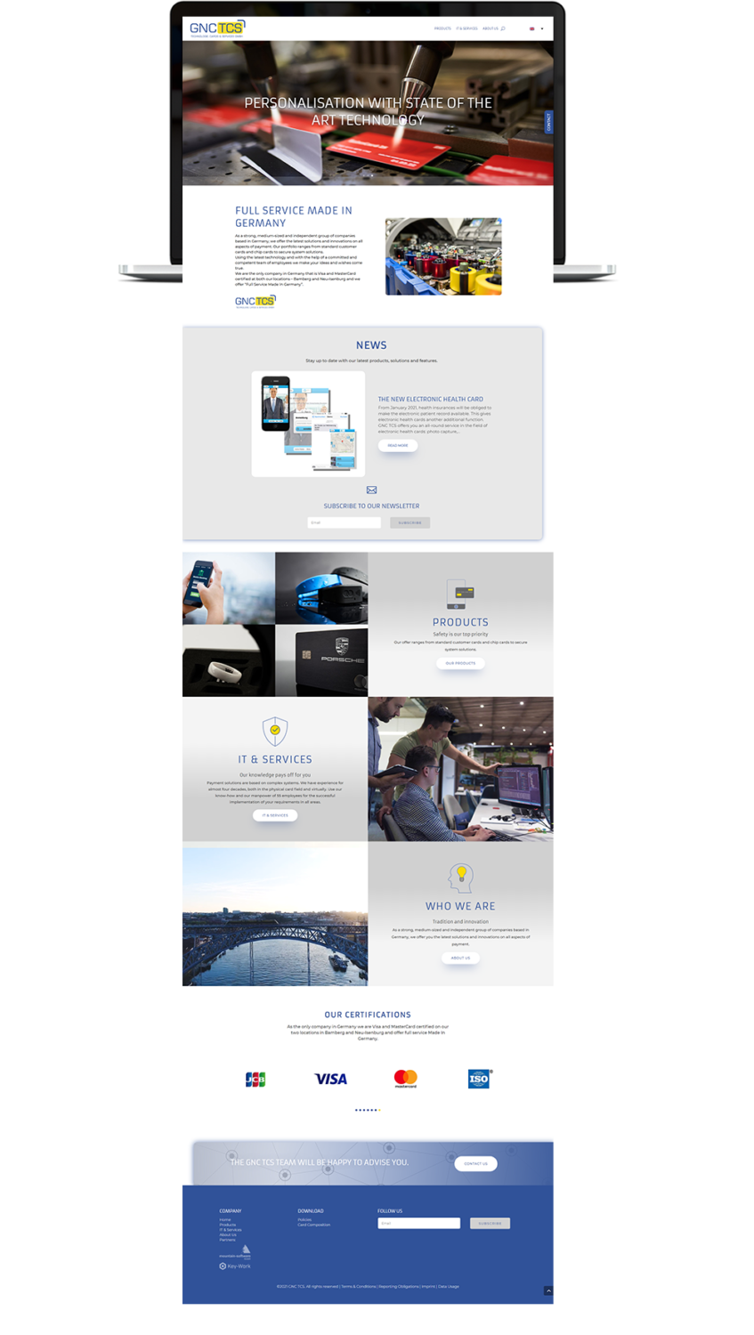 GNC TCS Website - Creative Engineering Studio
